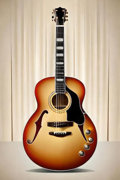 Premium Ai Image Retro Classic Guitar Poster Retro Style Music Poster