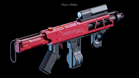 3d Model Sci Fi Rifle Sscc Vr Ar Low Poly Cgtrader