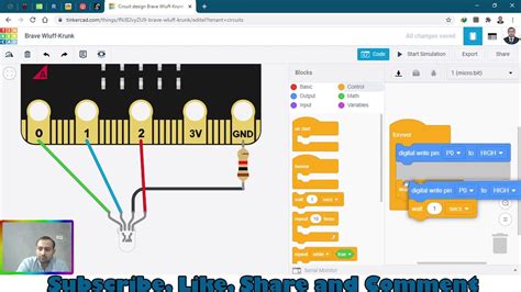 Micro Bit Simulation In Tinkercad Tutorial Youtube