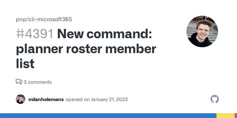 New Command Planner Roster Member List Issue 4391 Pnp Cli