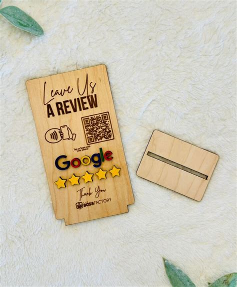 Editable Leave Us A Review Template Qr Codenfc Tag Set Of 3