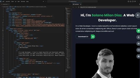 Design A Portfolio Using Html Css Js Youtube