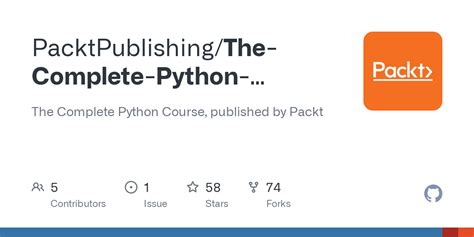 GitHub PacktPublishing The Complete Python Course The Complete Python Course Published By Packt