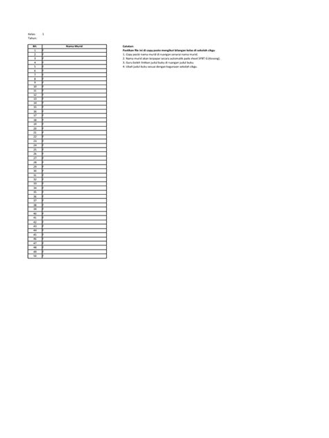T1 21 Judul Borang Spbt G Pin1 2023 Murid Pdf