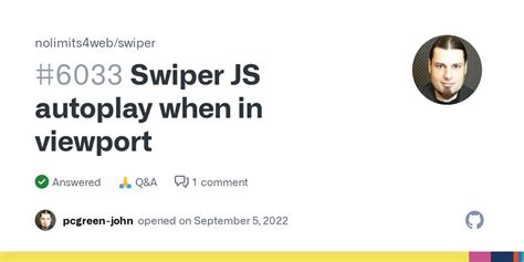 Swiper Js Autoplay When In Viewport Nolimits Web Swiper Discussion Github