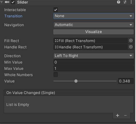 【unity Ugui 交互组件——slider（7）】unity Slider Csdn博客