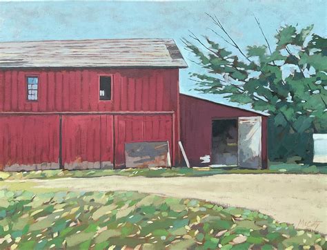 Brian McCarty House In Fall Oil Painting For Sale At 1stDibs