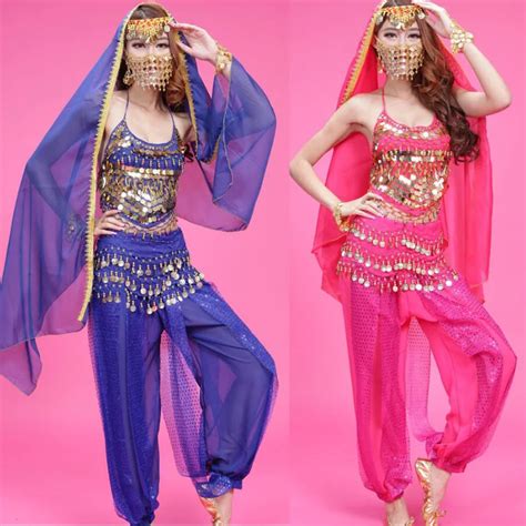 Tops Pants Belt Belly Dance Costume Bollywood Costume Indian Dress