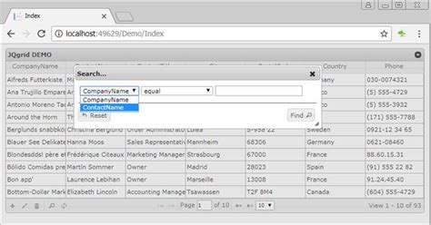 Using Jqgrid With Aspnet Mvc