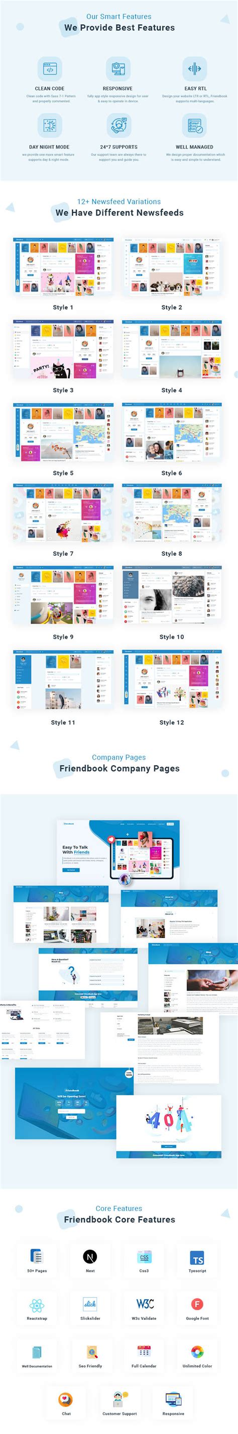 Friendbook React Nextjs Social Network Toolkit Template Thememag