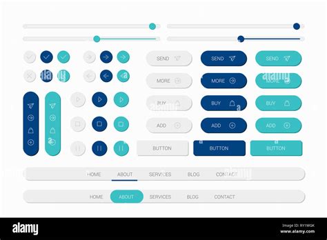 Navigation Buttons Vector Hi Res Stock Photography And Images Alamy