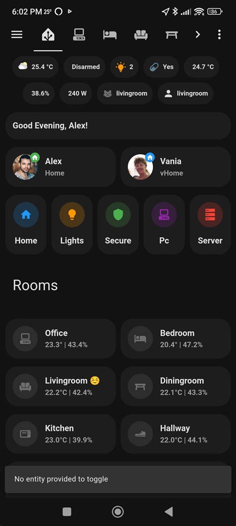 Icons Missing In Dashboard Lovelace Home Assistant Companion For Android Home Assistant