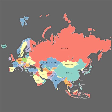 Mapa Politico Da Eurasia