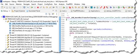 halted target mcu on eclipse