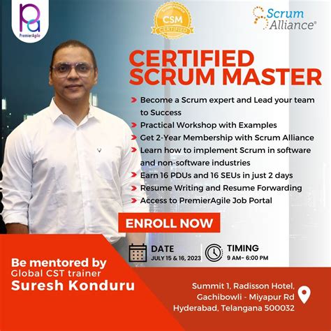 Premieragile On Linkedin Scrumalliance Workshop Scrummaster