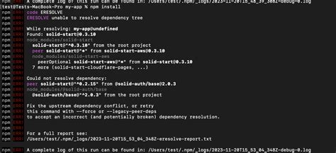 Can T Run Npm Install Solidjs
