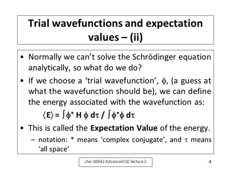 CHE Inorganic Physical Solid State Chemistry Advanced Quantum Chemistry Lecture Rob