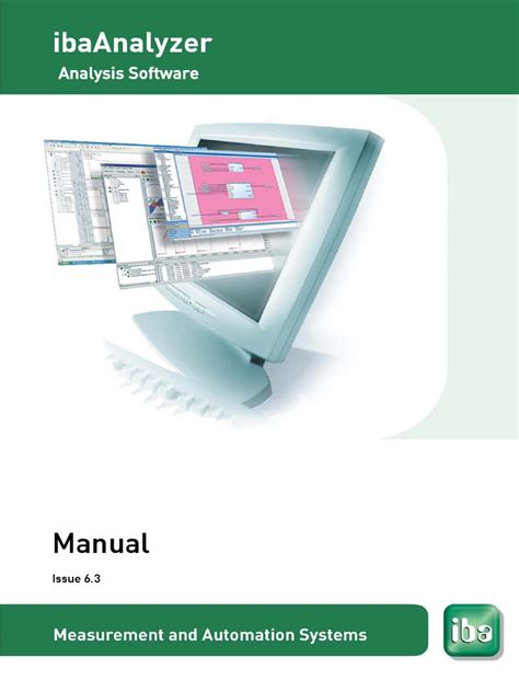 Ibaanalyzer V63 En A4 Pdf Menu Computing Trademark