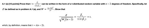 solved Ê a 1 c 10 points] prove that t can be written