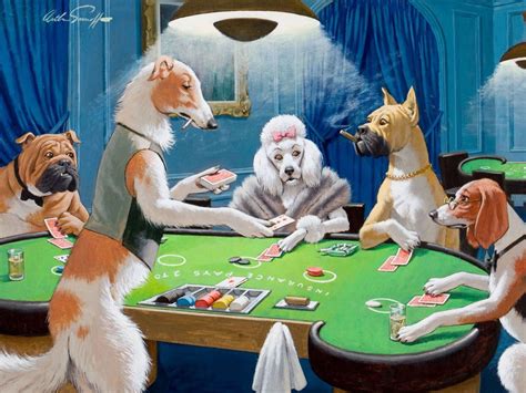 Создать мем собаки играют в бильярд картина собаки играют в карты