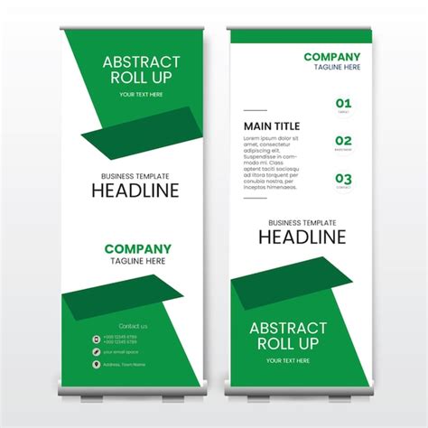 Modelo De Banner Em Conjunto Vetor Premium