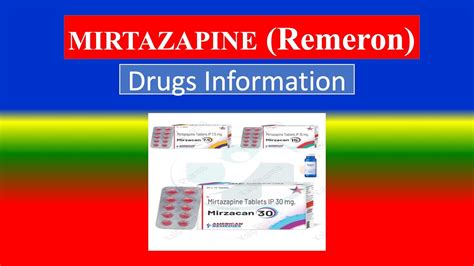 Mirtazapine Remeron Generic Name Class Brande Name Precautions How To Use Side
