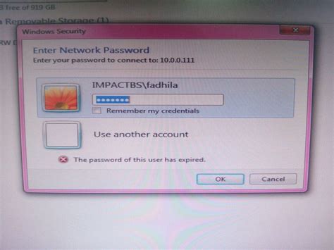 Cannot Access Account And It Shows The Password Of This User Has Expired Security
