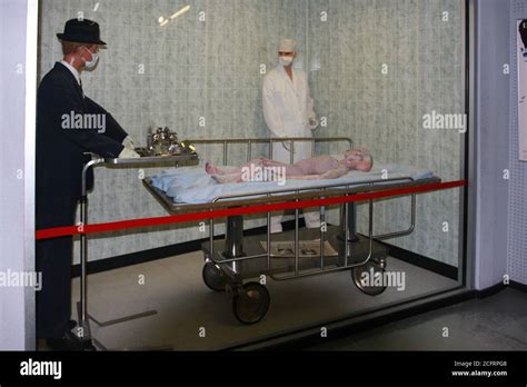 The Alien Autopsy Display In Roswell Ufo Museum And Research Center New Mexico Usa Scene