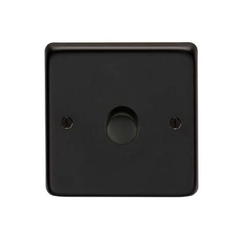 Matt Black Single Led Dimmer Switch 400w800w Period Home Style