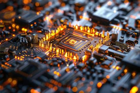 Premium Photo View Of Quantum Computing Concept With Qubit Icon D Rendering