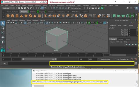 Solved Maya Student Can T Save Scene Save Scene As Export