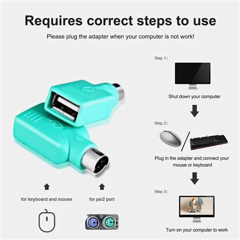 Pac Ps2 Male To Usb Female For Computer Model Namenumber New Model