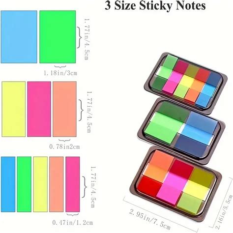 접착 탭이 있는 다채로운 색인 카드 정리 공부 및 알림에 적합 책 탭 접착 탭 및 페이지 탭 포함 Temu Republic Of Korea