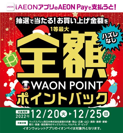 mv西日本限定iaeonのaeon payのお支払いで最大全額ポイントバック！ iaeon（アイイオン） ポイントまとまる。支払いなめらか