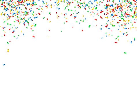 다채로운 색종이 축하 카니발 떨어지는 빛나는 반짝이 색종이 럭셔리 인사말 카드 벡터 일러스트레이션 개체 그룹에 대한 스톡 벡터