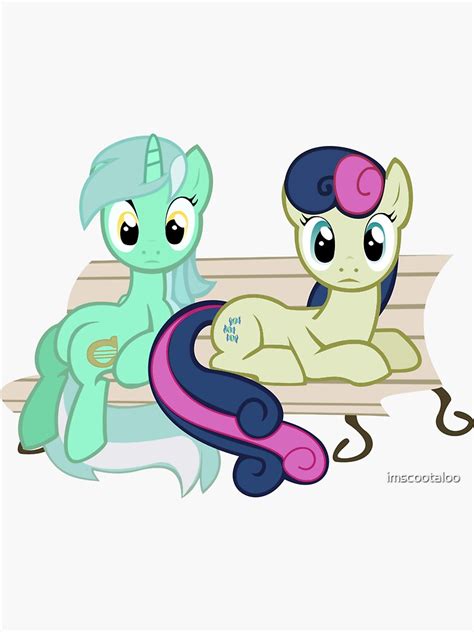 Lyra And Bon Bon Sticker For Sale By Imscootaloo Redbubble