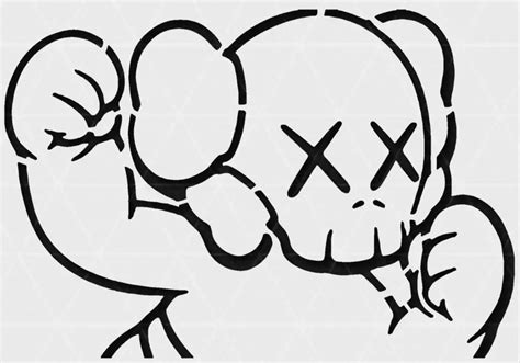 Free Digital Art Stl Download Kaws Stencilby Smtm 🦊