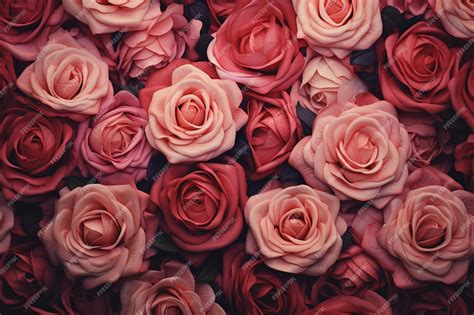 Premium Photo Roses Texture Background