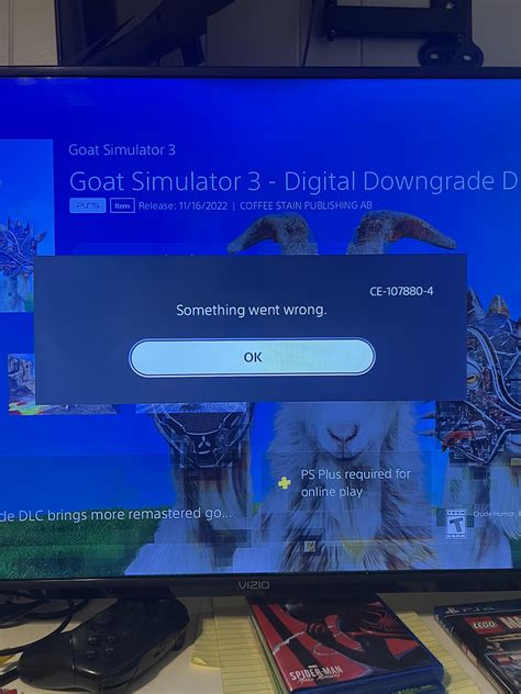 Help With Error Has Anyone Seen This Error Message I Have Rebooted The Playstation And I