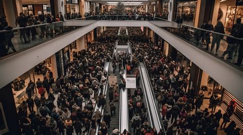 Inside Crowded Mall