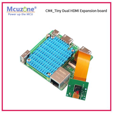 RPi CM4 Tiny Expansion Board Dual HDMI Giga Ethernet Camera USB Raspberry Pi Compute Module 4