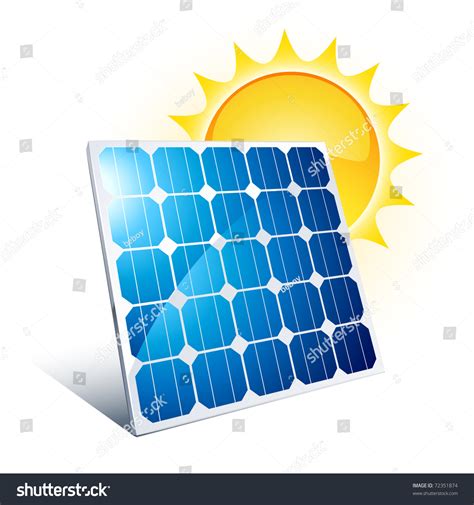 Solar Panel Icon Stock Vector 72351874 Shutterstock