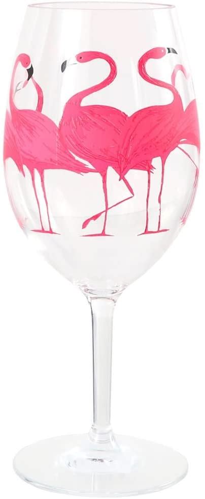 Amazonsmile Dei Flamingo Stemmed Wine Glass 20 Ounces Pink Wine