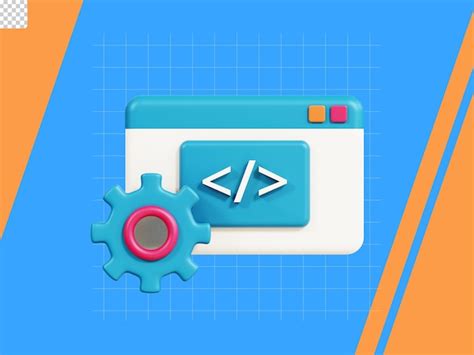 Icono 3d De Desarrollo Web Archivo Psd Premium