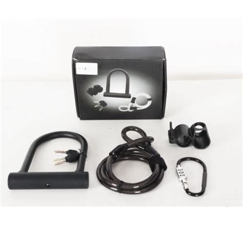 Heavy Duty Bike U Lock Anti Theft Cycling Motorcycle Bold Lock Extensi