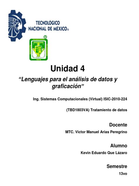 Cuad Sinop Lenguajes Analisas Datos Pdf Lenguaje De Programación
