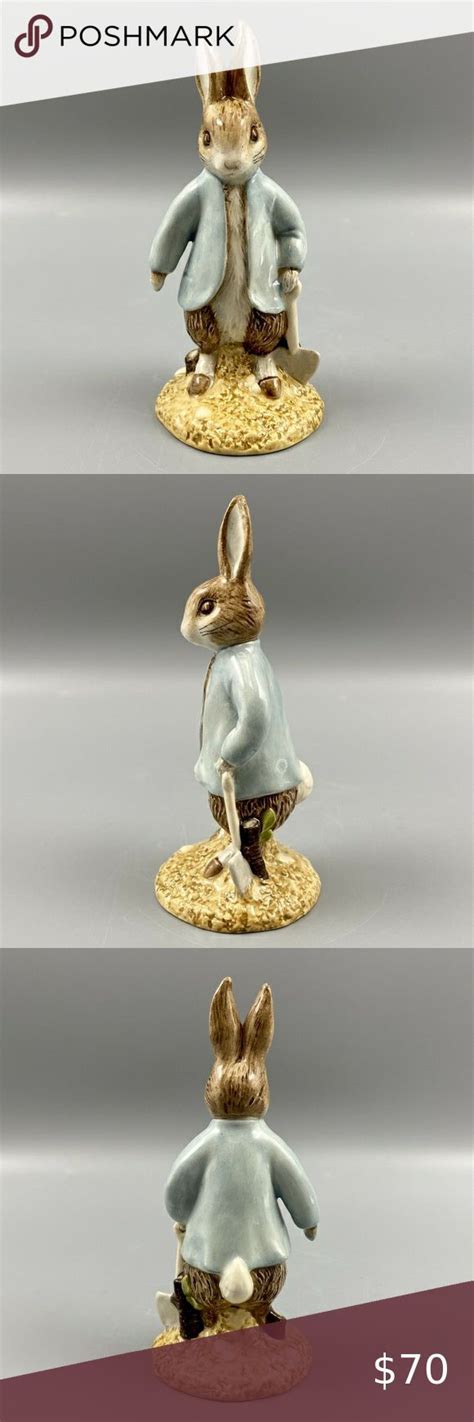 Beatrix Potter Signed Peter Rabbit Digging Figurin Beatrix Potter