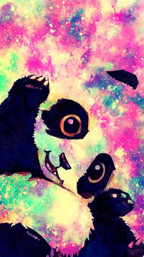 Cute Purple Panda Wallpapers Wallpaper Cave