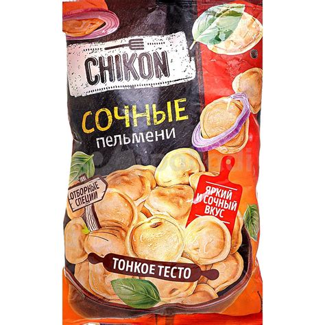 Пельмени Chikon 900г сочные купить за 389 руб. с доставкой на дом в ...