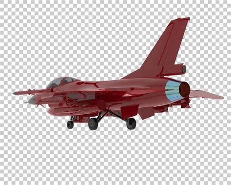 투명 한 배경 3d 렌더링 그림에 고립 된 전투기 프리미엄 Psd 파일